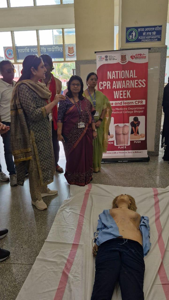 National CPR awareness week - Gandhi Medical College, Bhopal